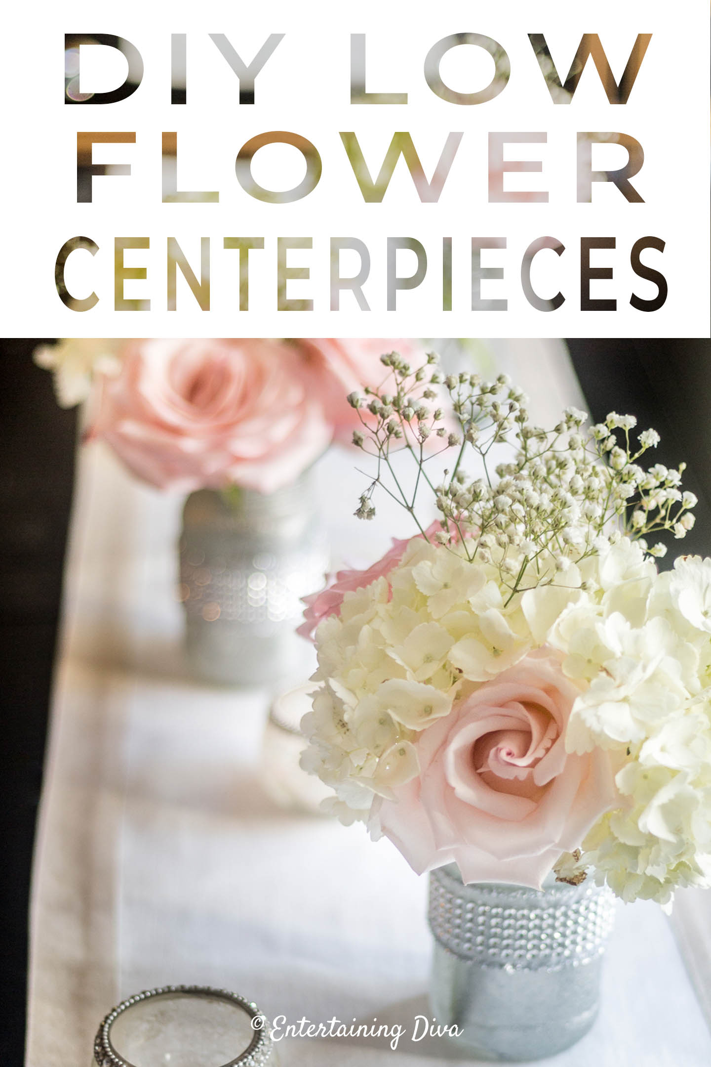 5 Simple But Elegant Pink Flower Centerpieces (That Are Low Enough To ...